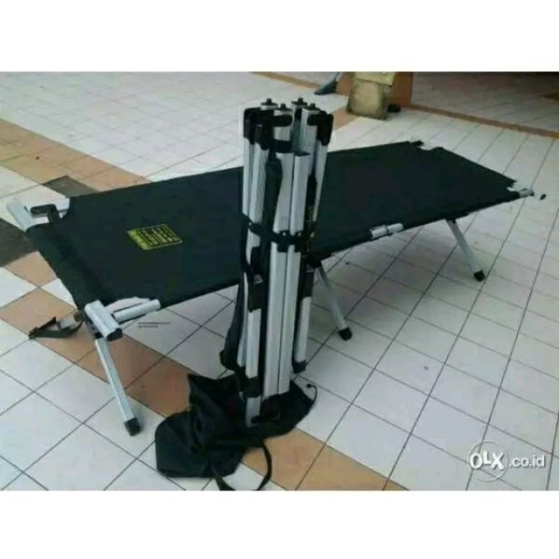 Jual Velbed Tempat Tidur TNI lipat Hijau Army OriginaL | Shopee Indonesia