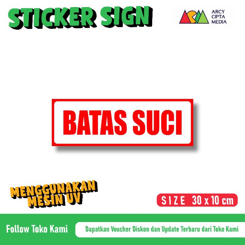 Jual Stiker Batas Suci | Shopee Indonesia