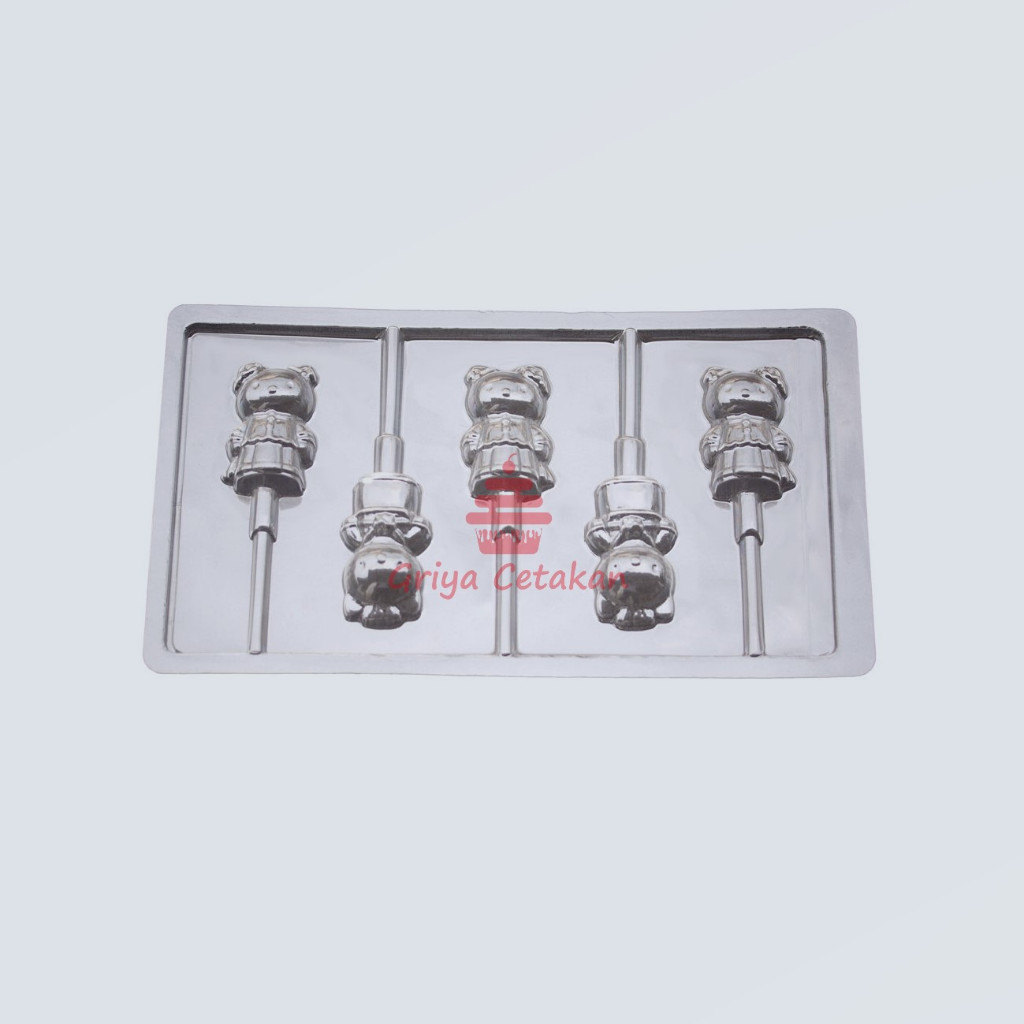 Jual GC Cetakan Coklat Karakter Kartun Kucing Cantik Full Body Lolipop ...