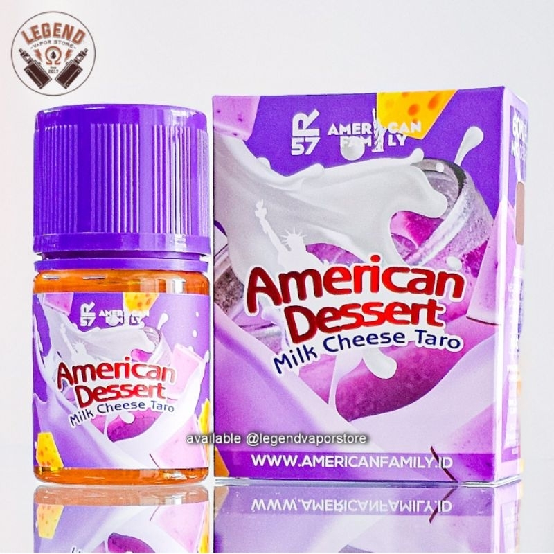 Jual FREEBASE - LIQUID AMERICAN DESSERT Milk Cheese Taro 60ML 3MG 6MG ...