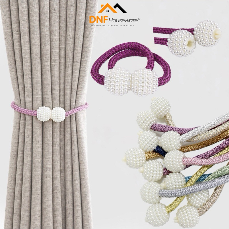 Jual DNF HOUSE (1 PCS) Tali Pengikat Gorden Tirai Hordeng Model Clip Mutiara Kecil Elegan ...