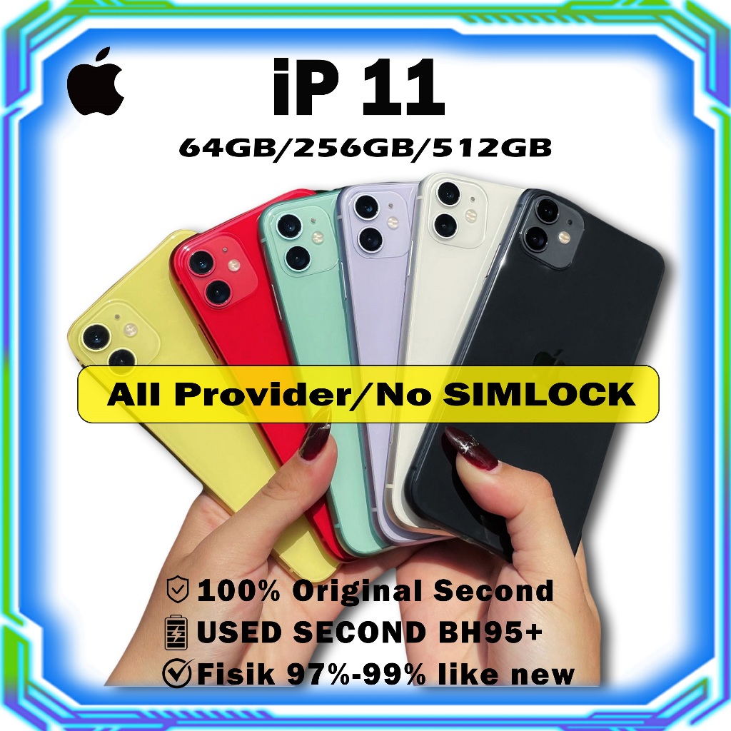 Jual ip 11 128gb handphone second 256GB 64GB Original Second IPone 11 Fullset Mulus Like 99New ...