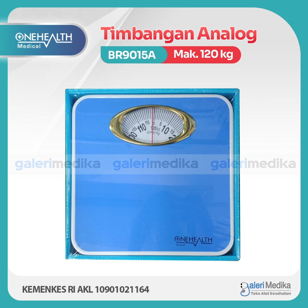 Jual Timbangan Badan Analog Manual OneHealth BR9015A Maks. Beban 120Kg | Shopee Indonesia