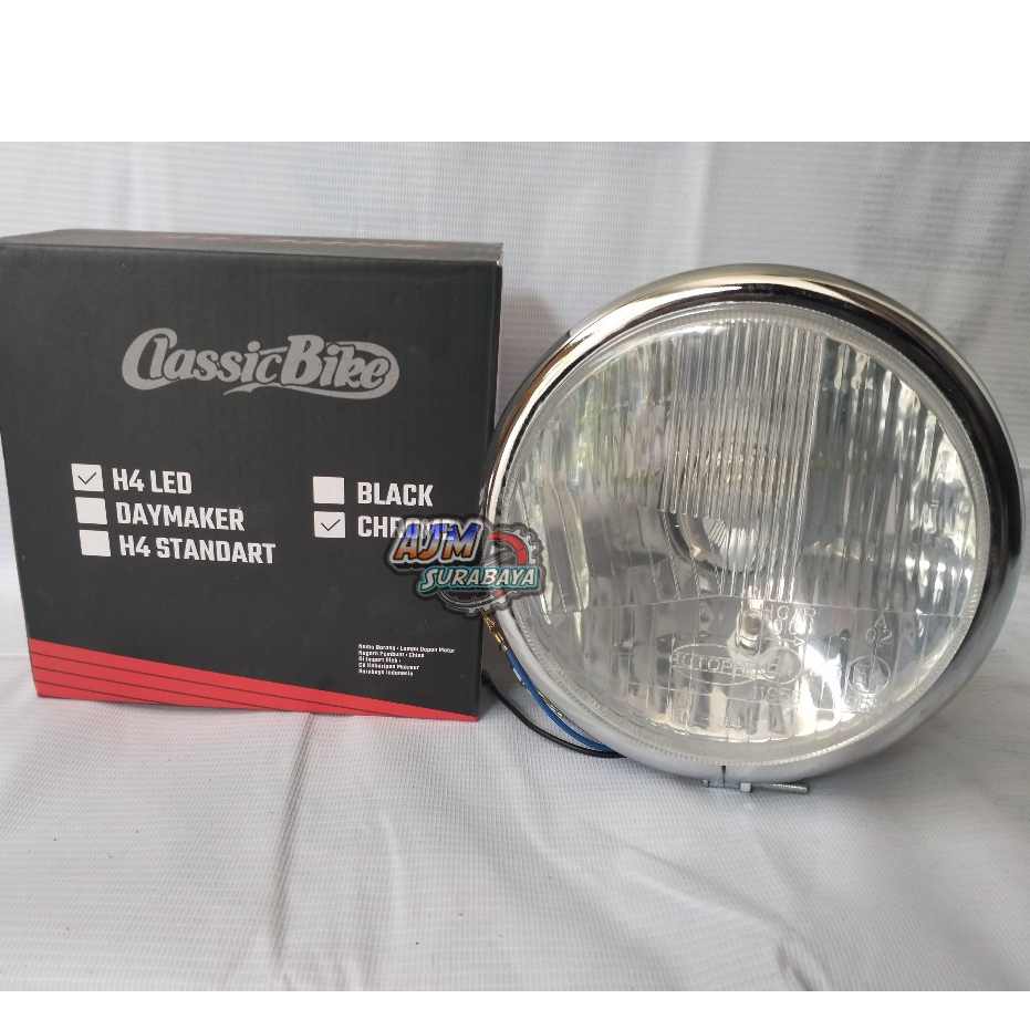 Jual Head lamp autopal led 5.7 inch H4 Lampu Depan CB Pesek Autopal LED ...