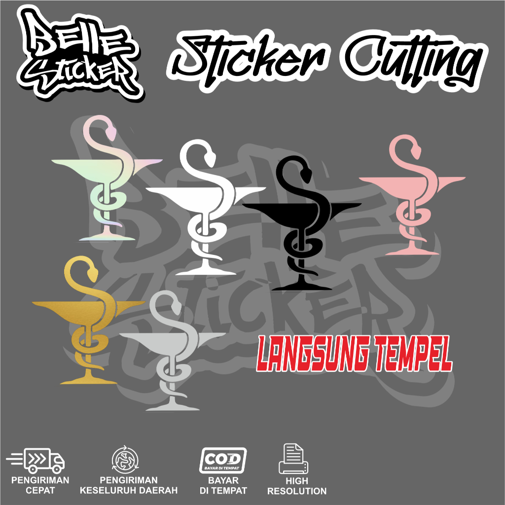 Jual Stiker / Sticker Logo Farmasi / Apotik / pharmacy/ Apoteker ...