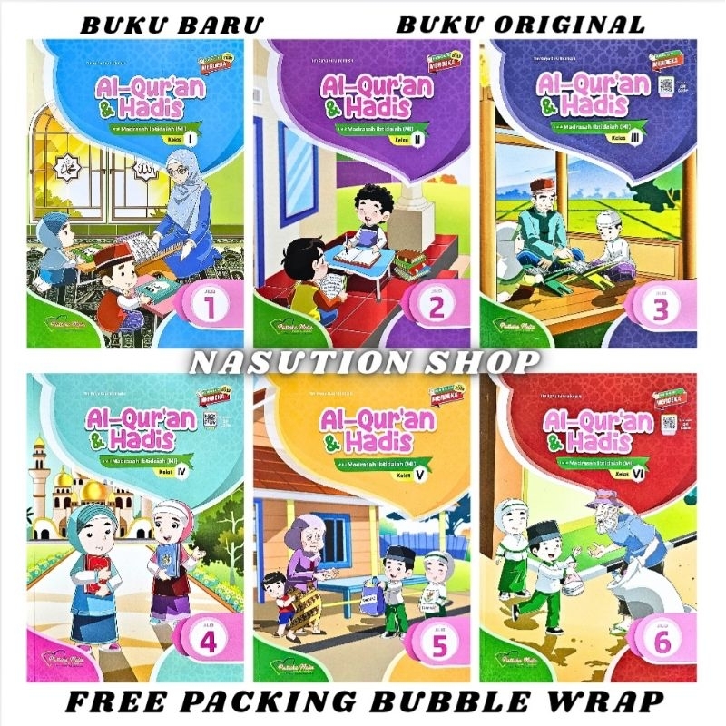 Jual BUKU AL-QUR'AN & HADIS KELAS 1 2 3 4 5 6 MI PUSTAKA MULIA KURIKULUM MERDEKA ORIGINAL ...