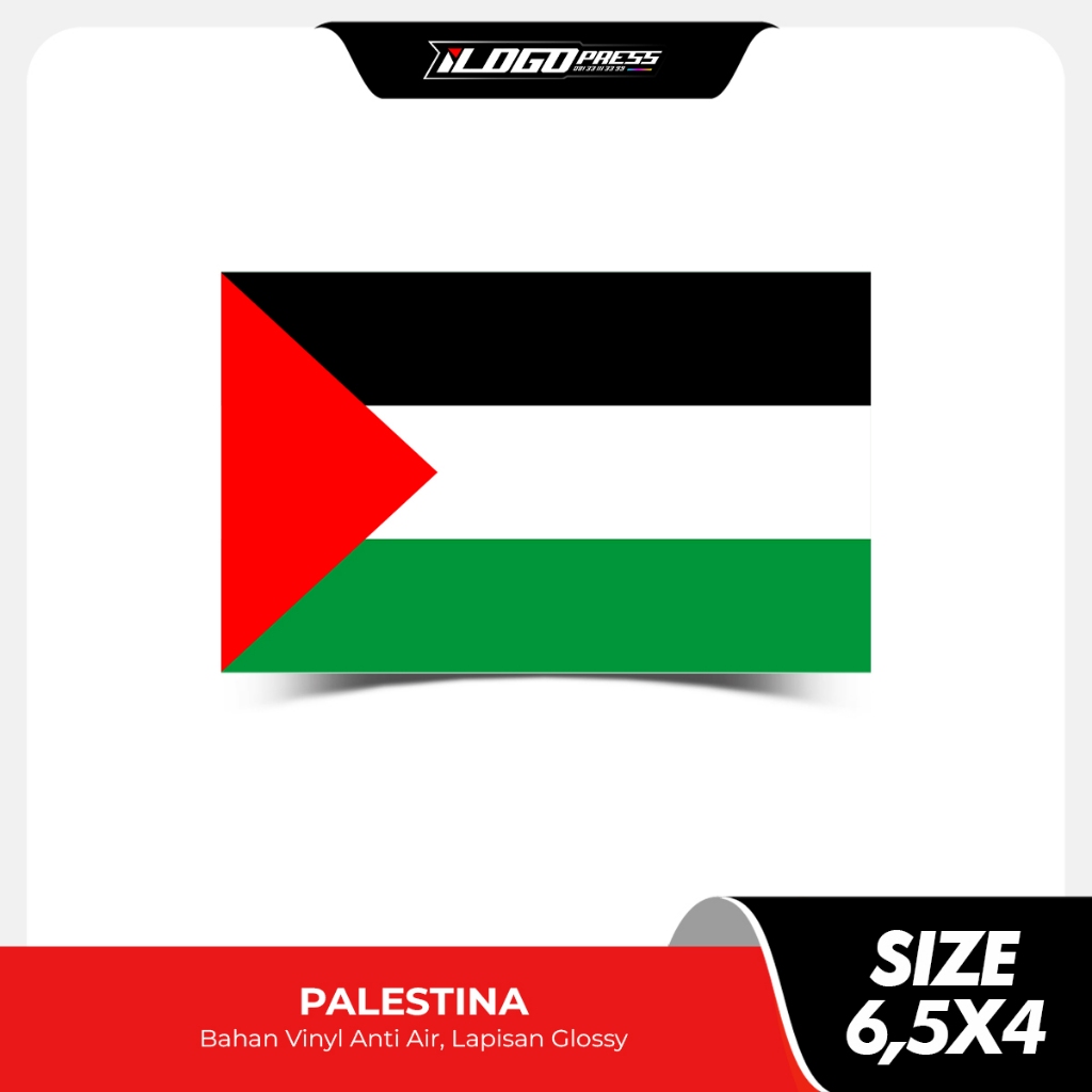 Jual Stiker Palestine Palestina Sticker Vinyl Satuaan Motif Bendera ...