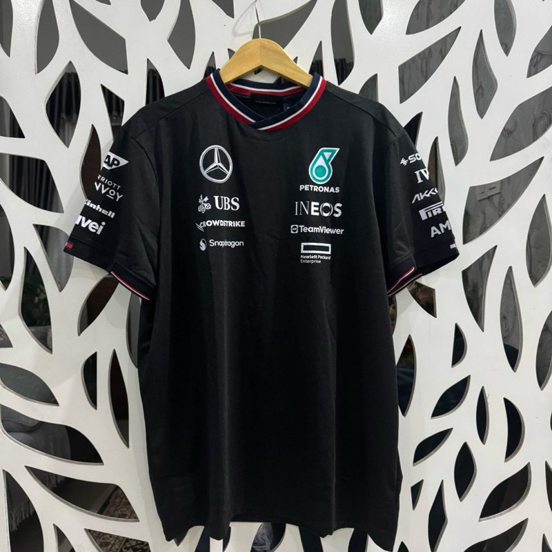 Jual Baju Mercedes-AMG F1 2024 Team Driver T-shirt Lewis Hamilton ...