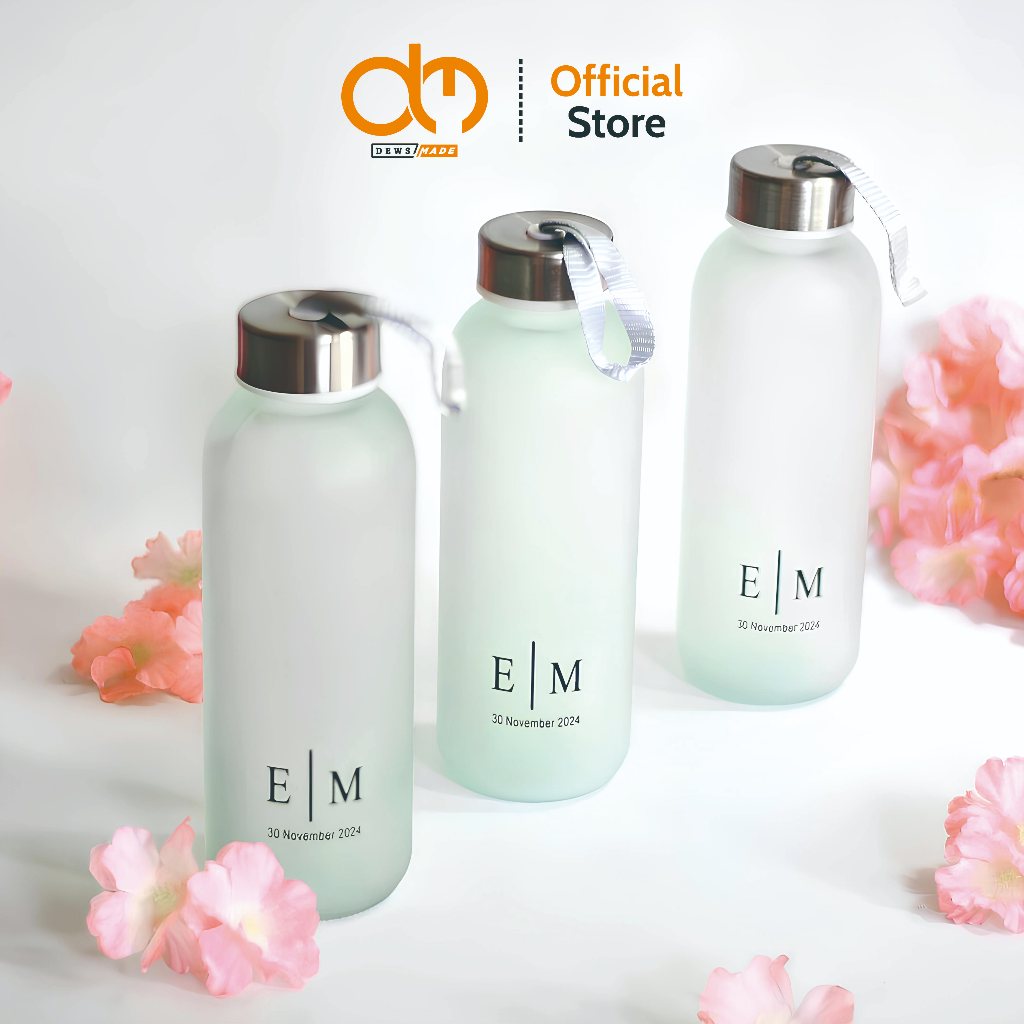 Jual Botol Kaca Doff 420ml | Custom Sablon | Souvenir Tumbler Kaca ...