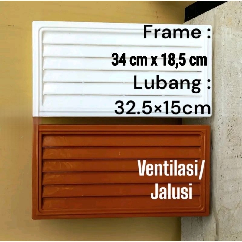 Jual JALUSI PVC / VENTILASI/ KISI-KISI PINTU KAMAR MANDI TOILET WC ...