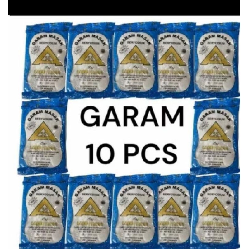 Jual PAKET 10PCS GARAM DAPUR HALUS KEMASAN 100grm | Shopee Indonesia