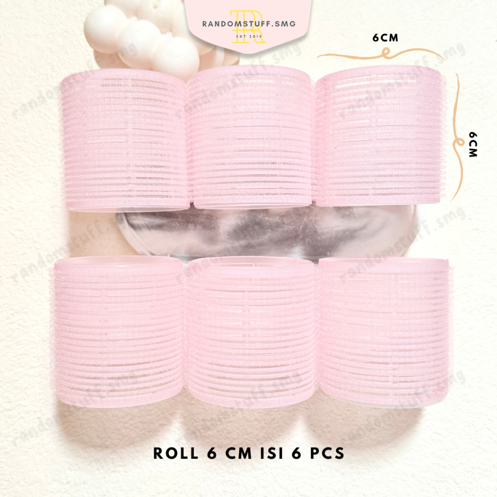 Jual 6 PCS ROLL RAMBUT 6 CM ROLL RAMBUT JUMBO ISI 6 TERMURAH | Shopee ...