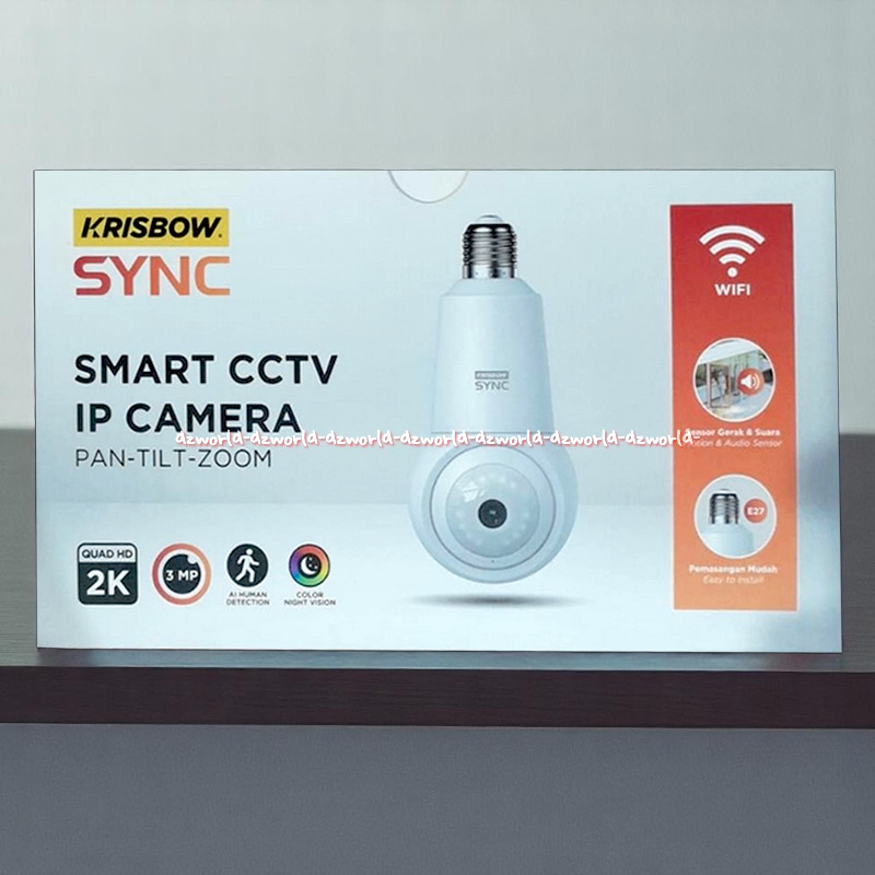 Jual Krisbow Sync Wifi Cctv Bohlam Indoor Ptz Z93mp Kamera Cctv Dalam ...