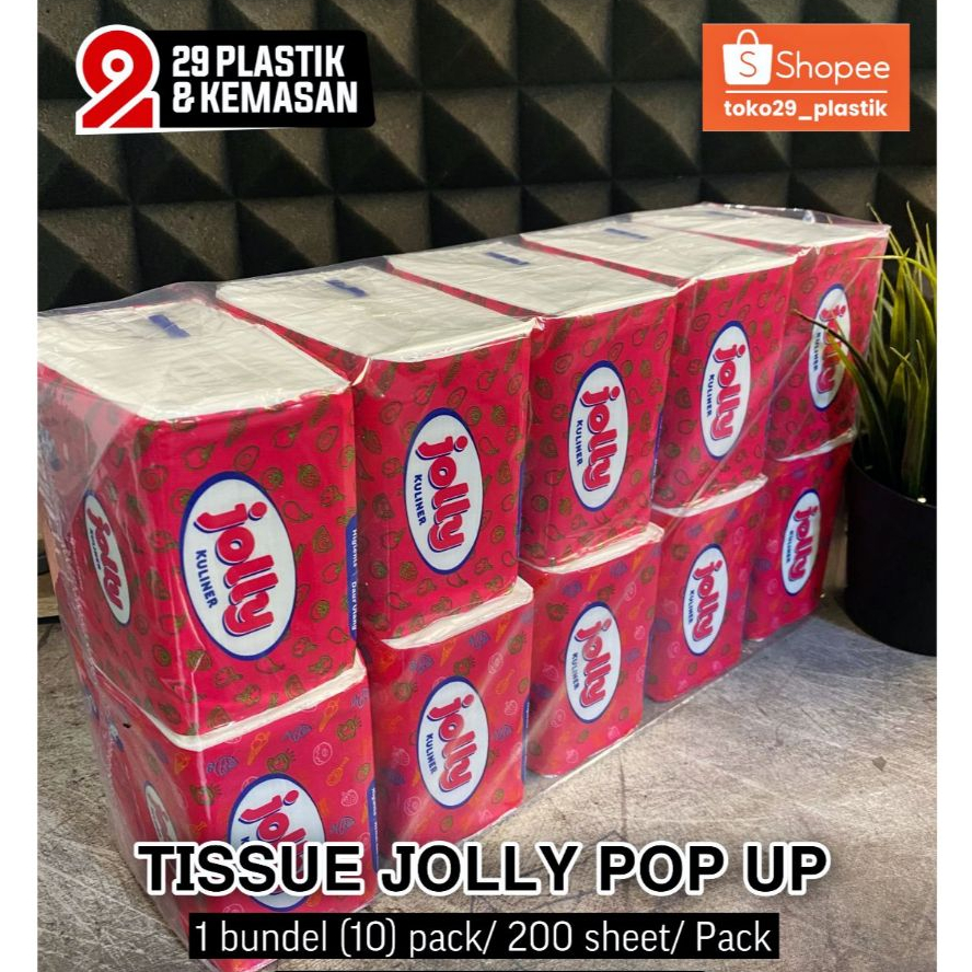 Jual TISSUE JOLLY POP UP (Paket 10 pack) | Shopee Indonesia