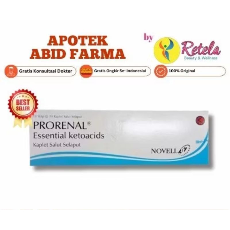 Jual PRORENAL BOX 100 TABLET /Asam Amino Esensial/Ketoacid/Ginjal ...