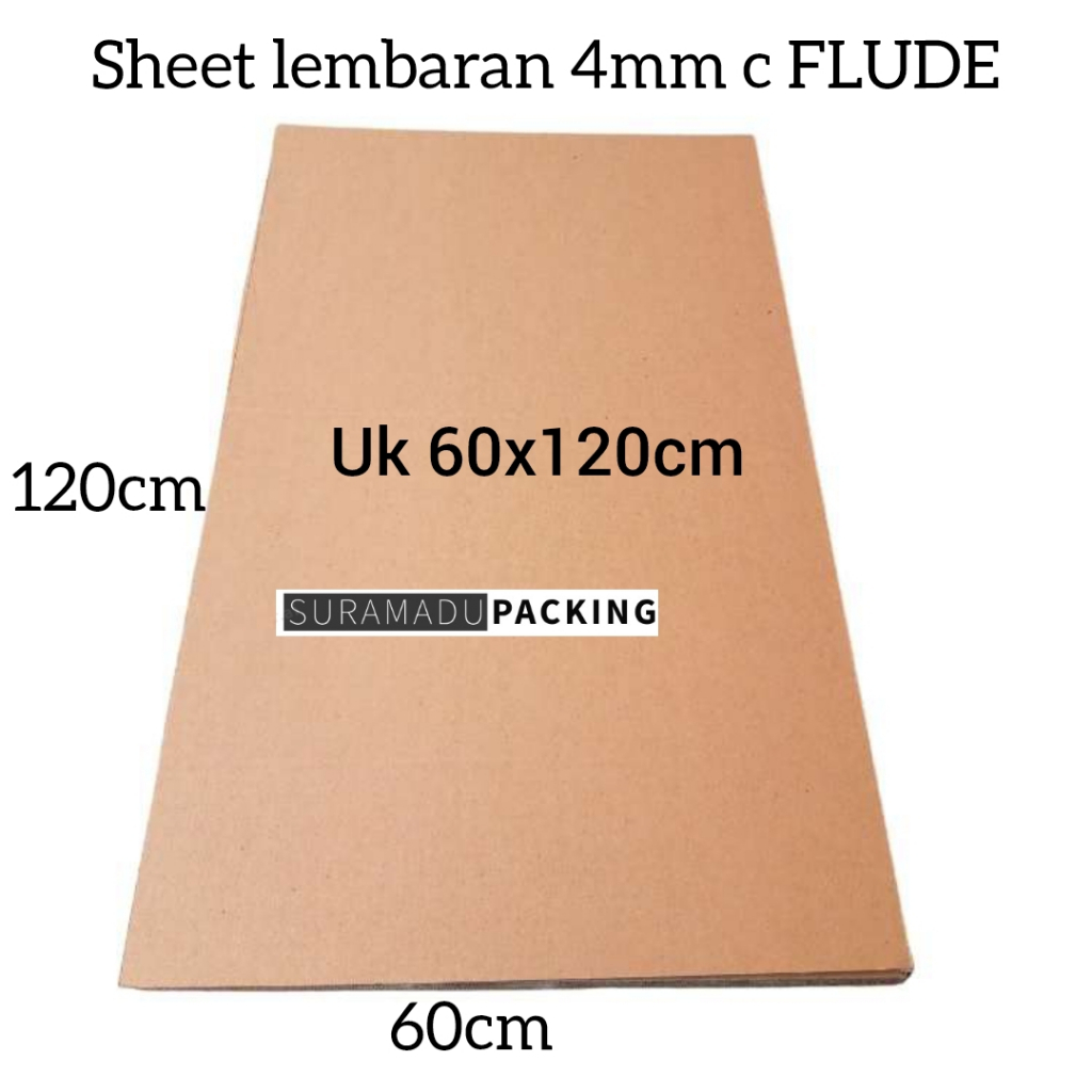 Jual KARDUS SHEET 60x120 cm 120x60 cm Kardus Lembaran Polos / Kardus ...