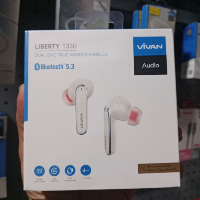 Jual VIVAN Liberty T330 TWS Dual ENC Headset Bluetooth 5.3 Playtime 50 ...