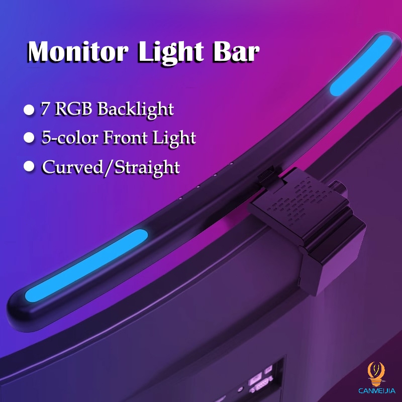 Jual Lampu Monitor Curved RGB Light Bar Monitor Led Laptop Screen Bar ...