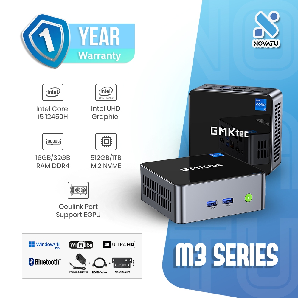 Jual Mini PC - GMKTEC M3 Intel Core i5 12450H 16GB RAM DDR4 512 SSD ...