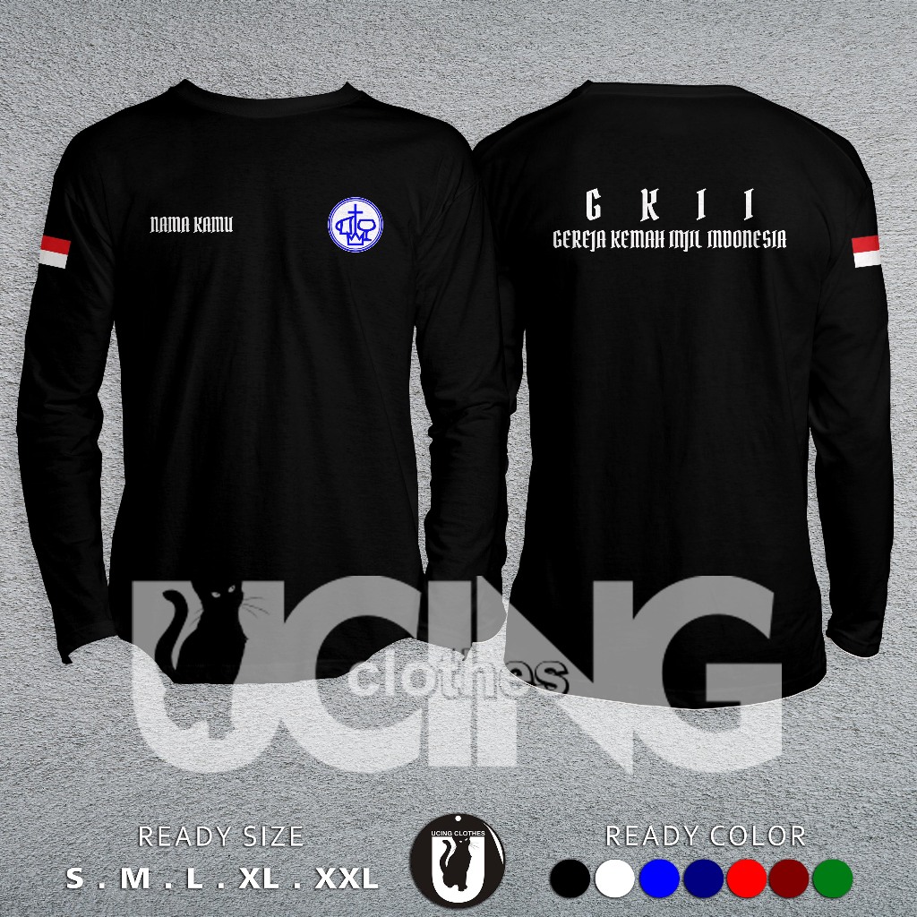 Jual Kaos Baju GKII Gereja Kemah Injil Indonesia Gratis Nama Lengan ...
