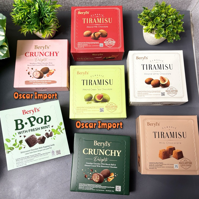 Jual (GROSIR/ready) Beryl's SERIES BOX Tiramisu Almond Box Chocolate ...