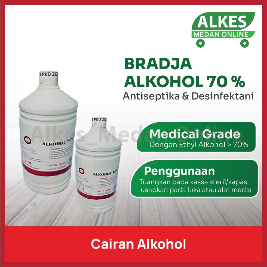 Jual Alkohol Antiseptic 70% 1Liter Brataco | Shopee Indonesia