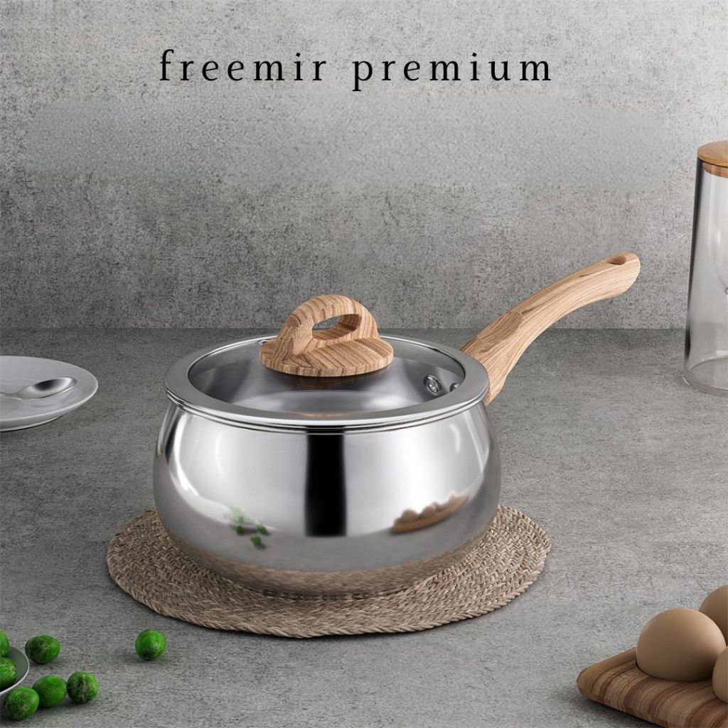 Jual [PREMIUM] freemir Panci Susu Bulat Gemoy Stainless Steel SUS 304 ...