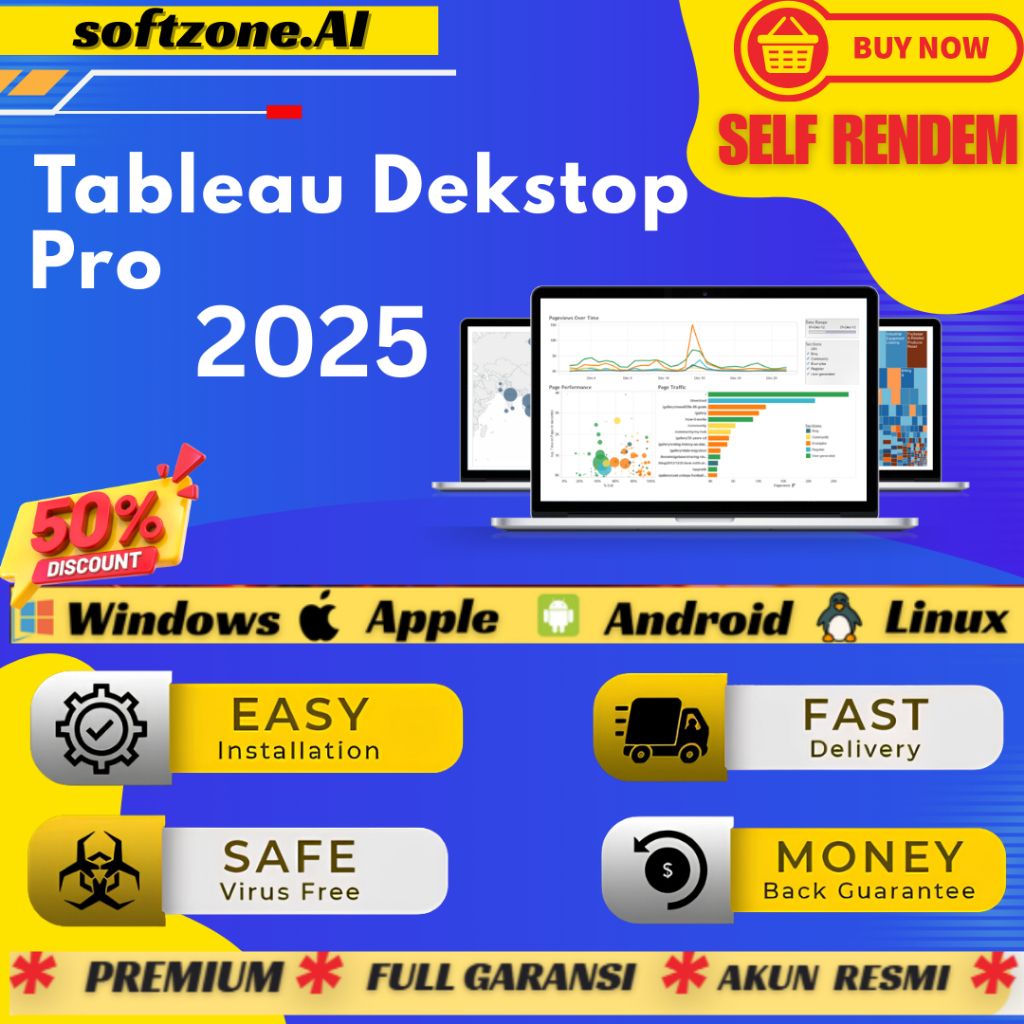 Jual [Original Key] Tableau Desktop Pro 2024 Latest Lifetime For ...