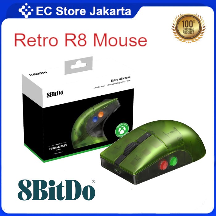 Jual 8Bitdo Retro R8 Mouse 4K Polling Mouse Wireless with Charging Dock ...