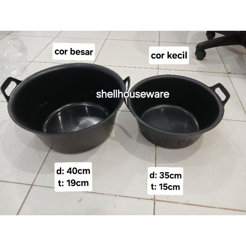 Jual *KHUSUS BATAM* BASKOM ANTI PECAH/BASLOM COR BESAR/EMBER HITAM ...