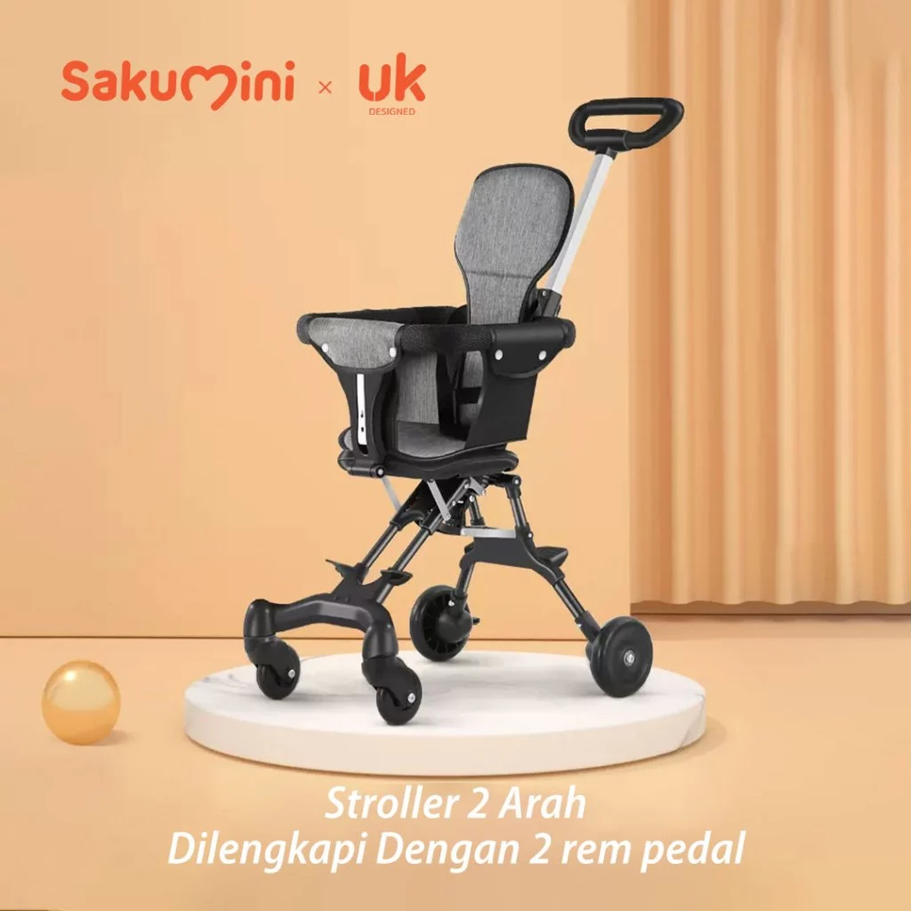 Jual Sakumini Stroller Portable Foldable Kereta Dorong Lipat Anak Bayi ...