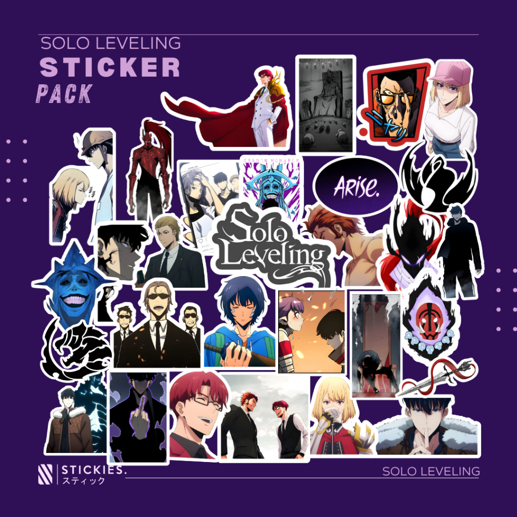 Jual Stiker/Sticker Pack "Solo Leveling" | High Quality | Vinyl | Murah ...