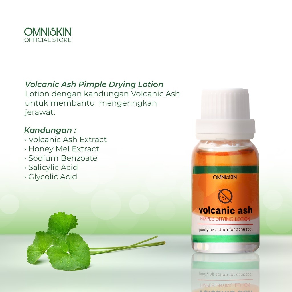 Jual Omniskin Volcanic Ash Pimple Drying Lotion 20ml | Shopee Indonesia