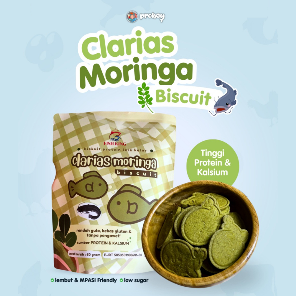 Jual Prohey Bites - Clarias Moringa Biscuit - Biskuit Protein Lele ...