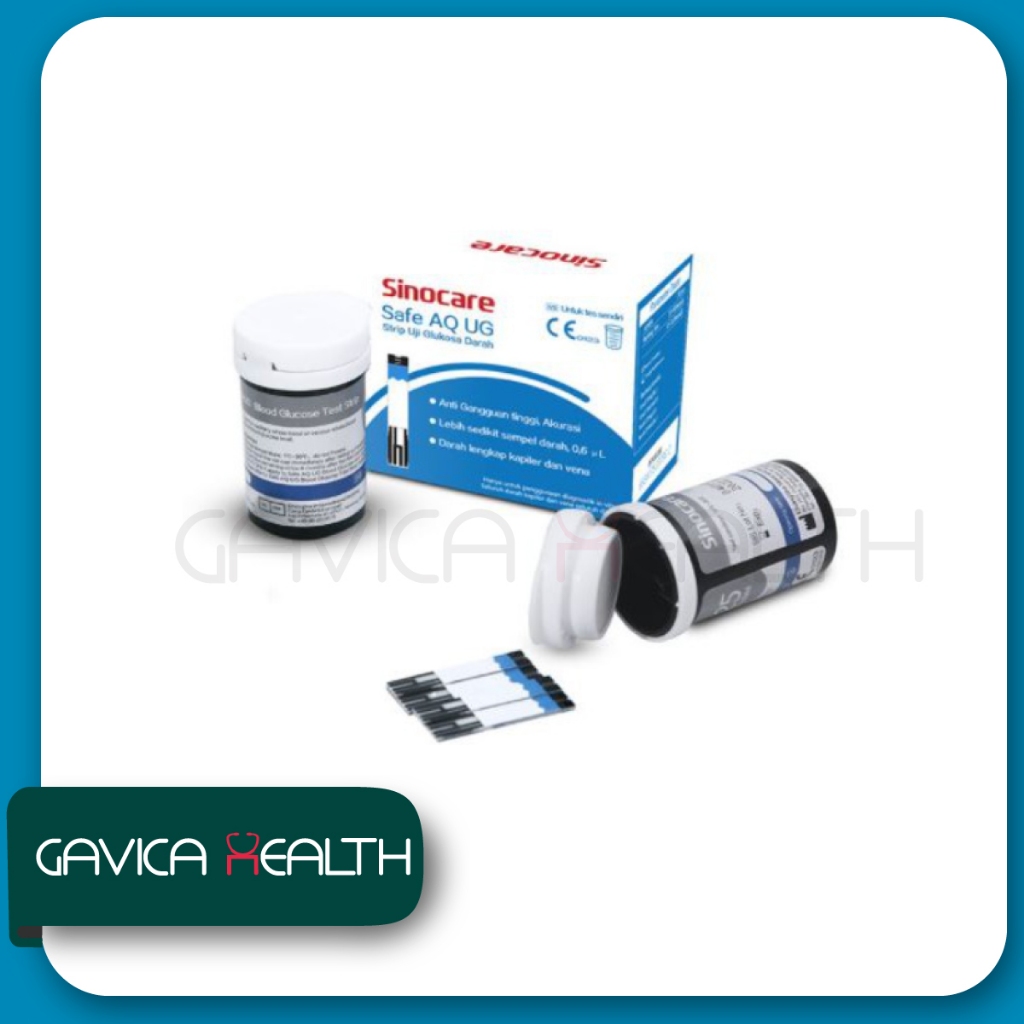 Jual (EXPIRED MARET 2025) Sinocare Safe AQ UG Strip Uji Test Gula ...