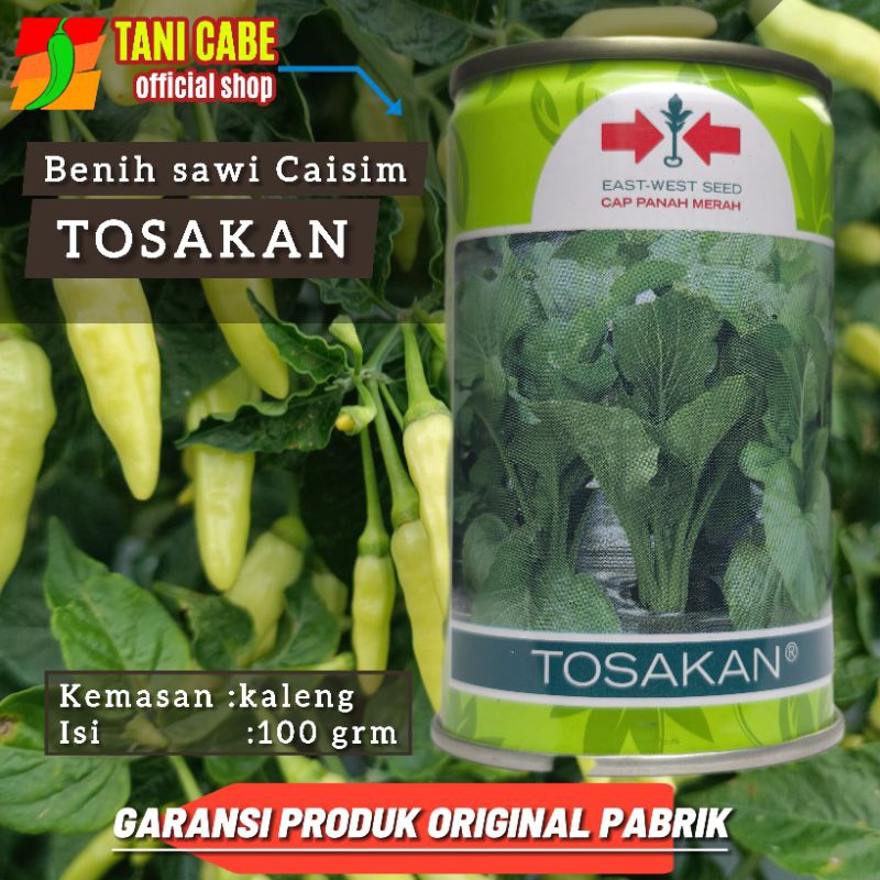 Jual Benih sawi Caisim Tosakan kaleng isi 100 GRM original panah merah ...