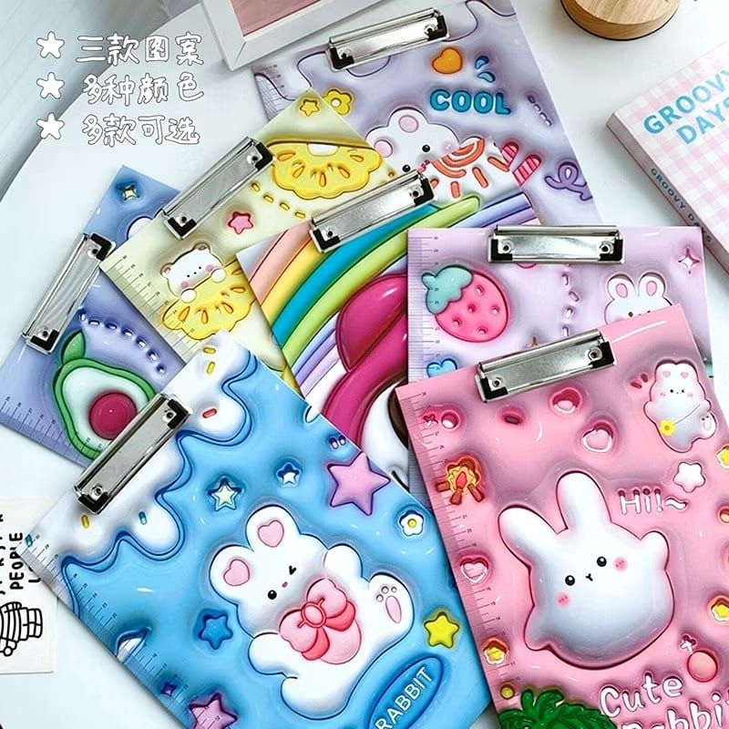 Jual Papan Alas Tulis Anak Motif Kartun Lucu – Clipboard A4 Sekolah ...