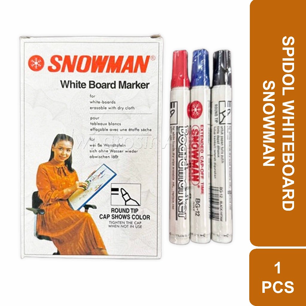 Jual Spidol Snowman Whiteboard Marker | 1 Pcs | Shopee Indonesia