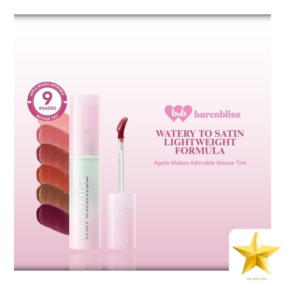 Jual AS BNB Barenbliss Apple Makes Adorable Mousse Tint Lip Mousse Tint ...