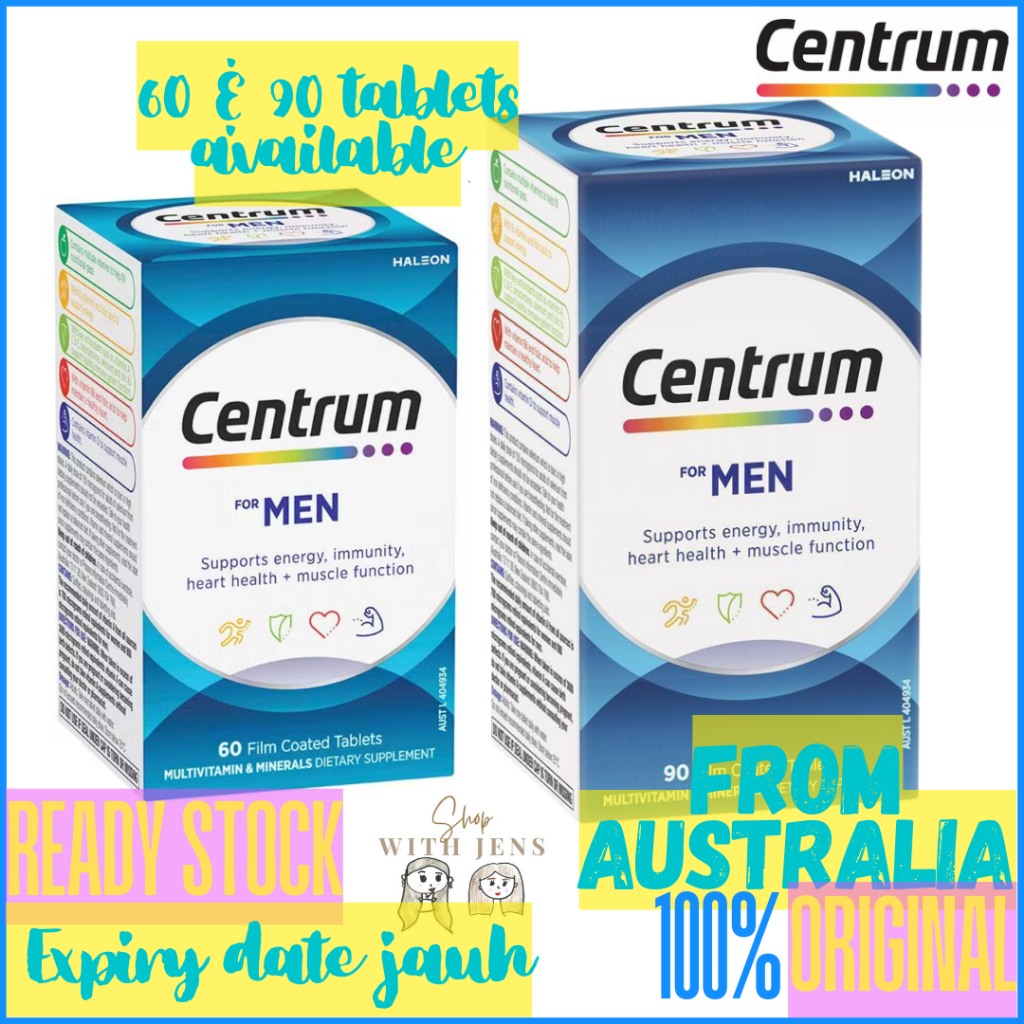 Jual Centrum for men supplement multivitamin vitamin untuk pria 60 ...