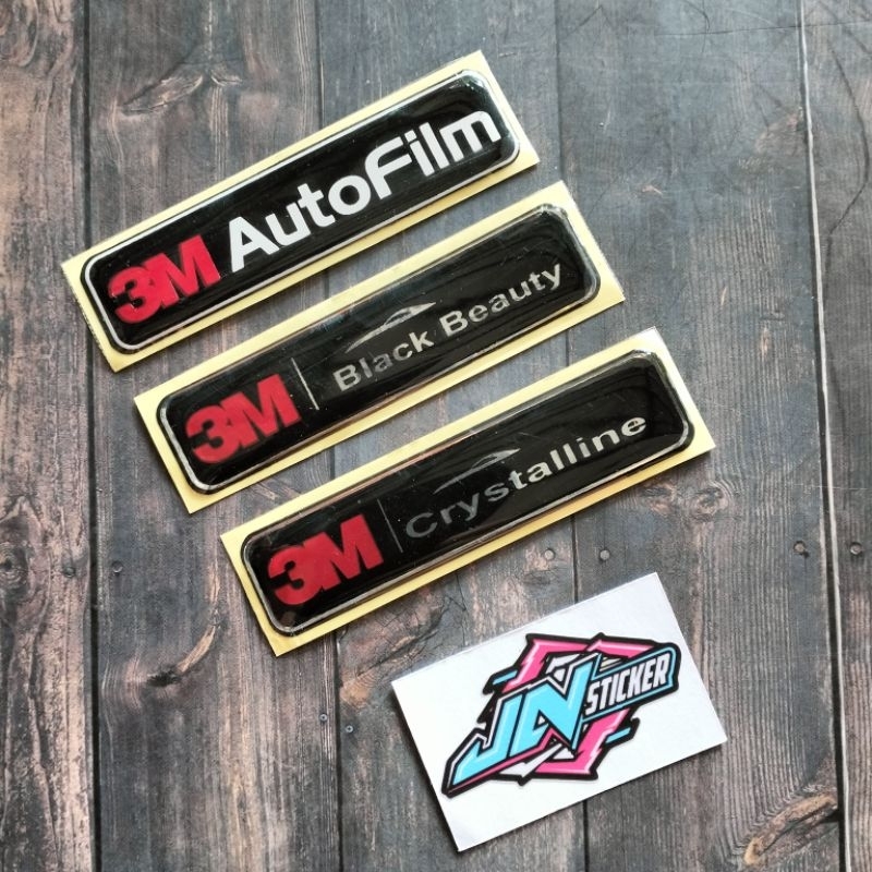 Jual sticker emblem 3M Auto film 3M Black Beauty 3M Crystalline | Shopee Indonesia
