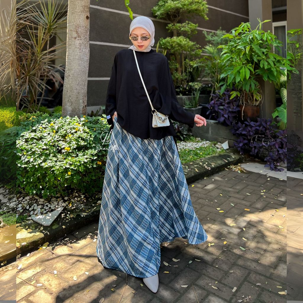 Jual New Motif Aletha Set Rok Tunik Malay Batwing Busui Friendly Top ...