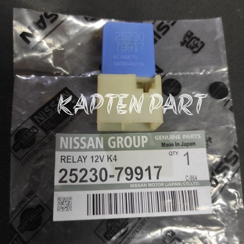 Jual RELAY BIRU 12V KAKI 4 PIN NISSAN GRAND LIVINA SERENA XTRAIL ...