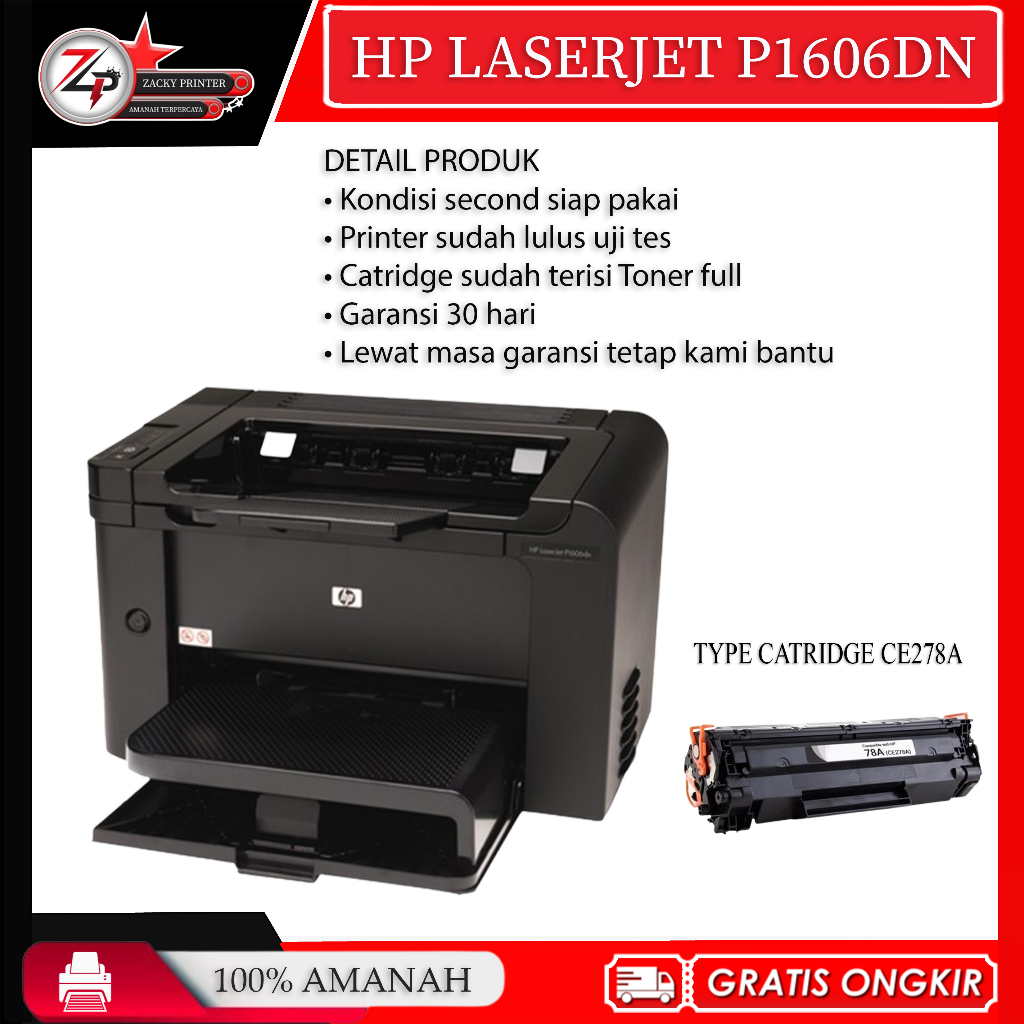 Jual Printer HP LaserJet pro P1606DN-Bolak balik Otomatis | Shopee Indonesia