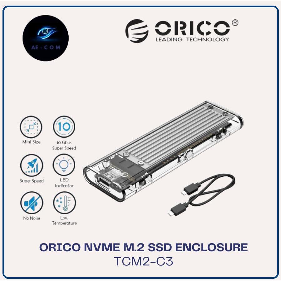 Jual ORICO M2 NVMe M.2 SSD Enclosure (10Gbps) - TCM2-C3 - Silver ...