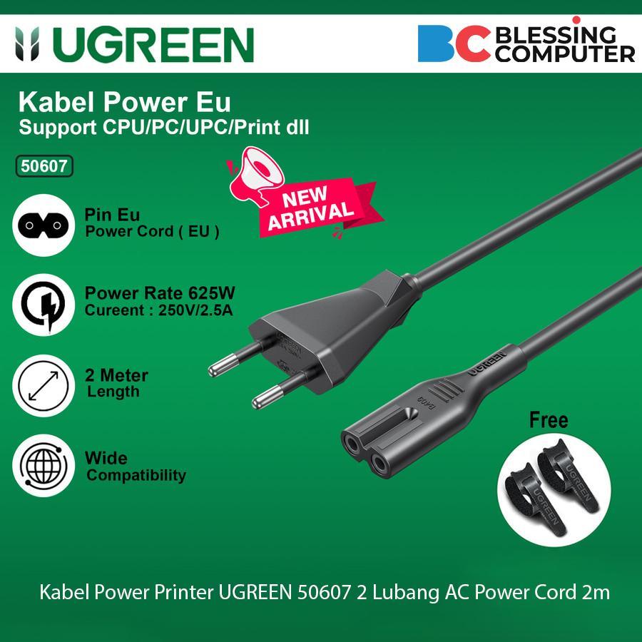 Jual Kabel Power Printer UGREEN 50607 2 Lubang AC Power Cord 2m ...