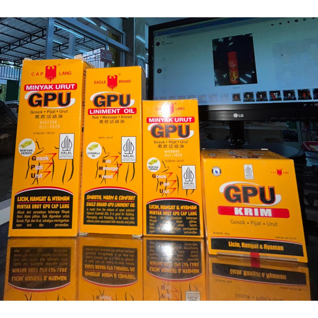 Jual MINYAK URUT GPU LINIMENT OIL & KRIM | Shopee Indonesia
