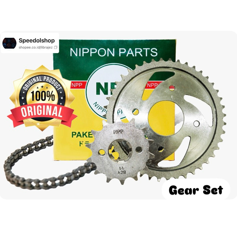Jual Gear Set CRF 150 NPP Nippon Part | Shopee Indonesia