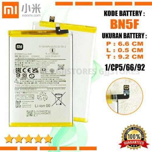 Jual Baterai Original BN5F / BN-5F Xiaomi Redmi A2 / POCO C51 / POCO F3 ...