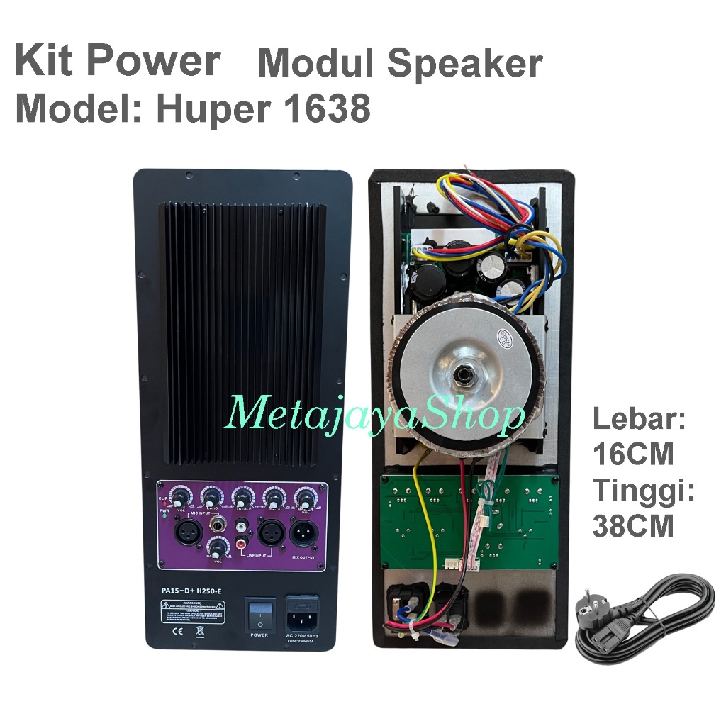 Jual Modul Speaker Power Kit Model Huper Unggu 1638cm Mesin Aktif ...